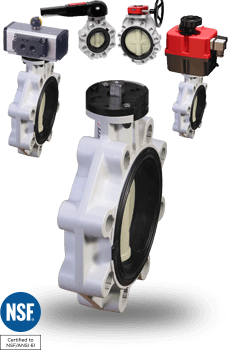 FK Series Polypropylene Butterfly Valves